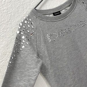 bebe | Sweaters | New Bebe Small Sp Heather Gray 34 Sleeve Sweater W ...